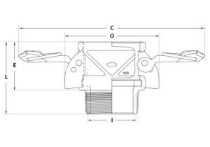 Insta-Lock™ Type B Female Coupler X Male BSP Thread – TDI Australia